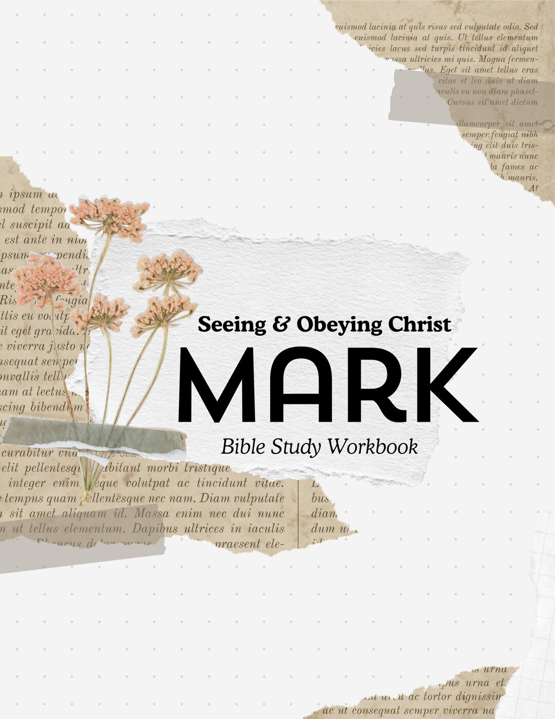 Bible Study Workbook | Mark - Etsy