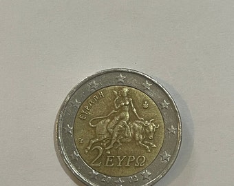 2002 Greek 2 EURO Coin - Etsy