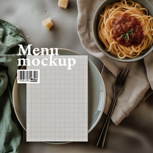Stylish Restaurant PSD Menu Mockup Detailed and Aesthetic Layout ...