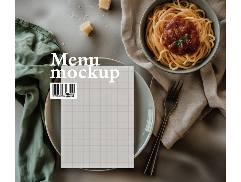 Stylish Restaurant PSD Menu Mockup Detailed and Aesthetic Layout ...