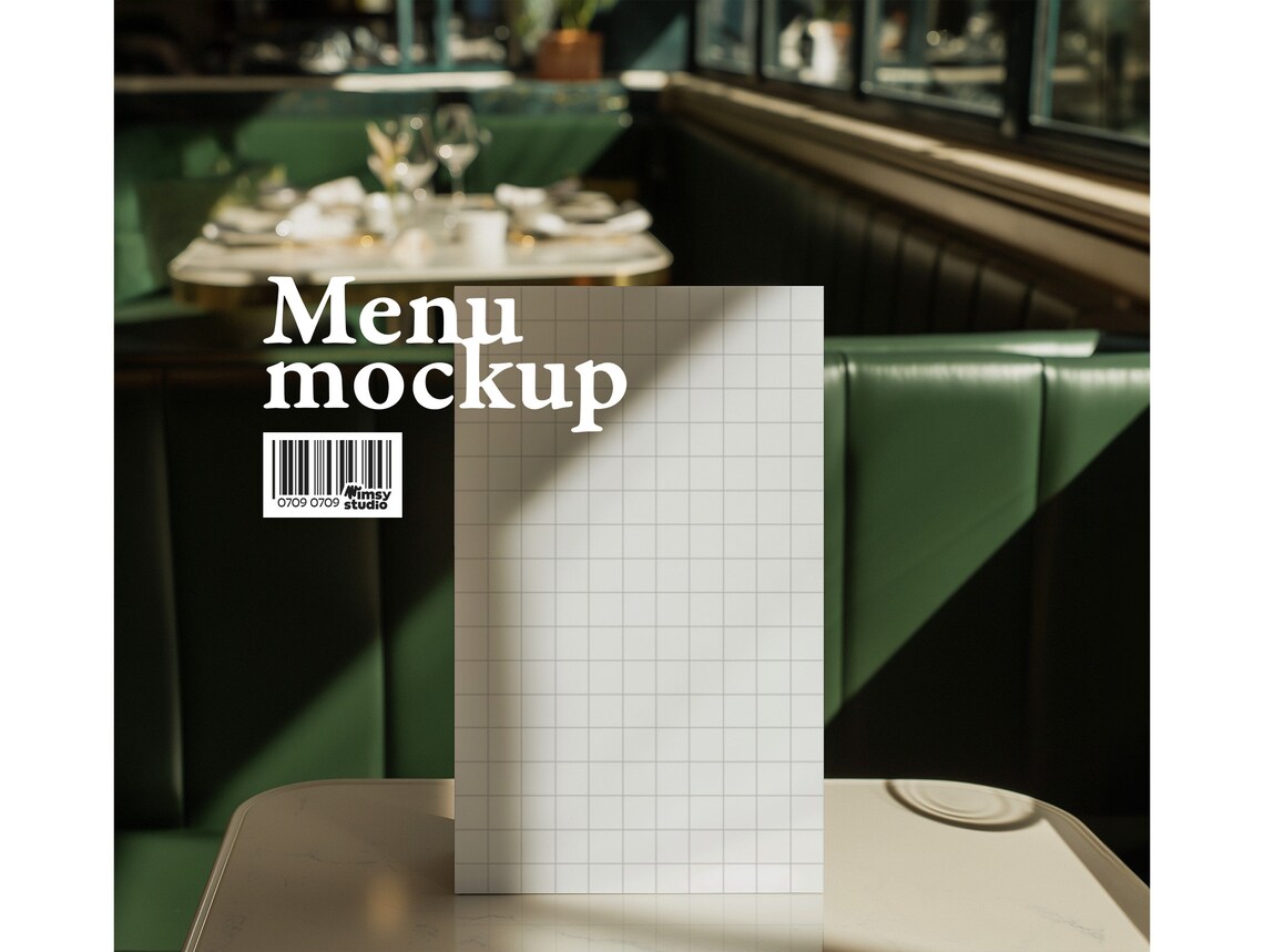 Restaurant Menu Mockup - PSD Poster Mockup, Restaurant Poster, Menu ...