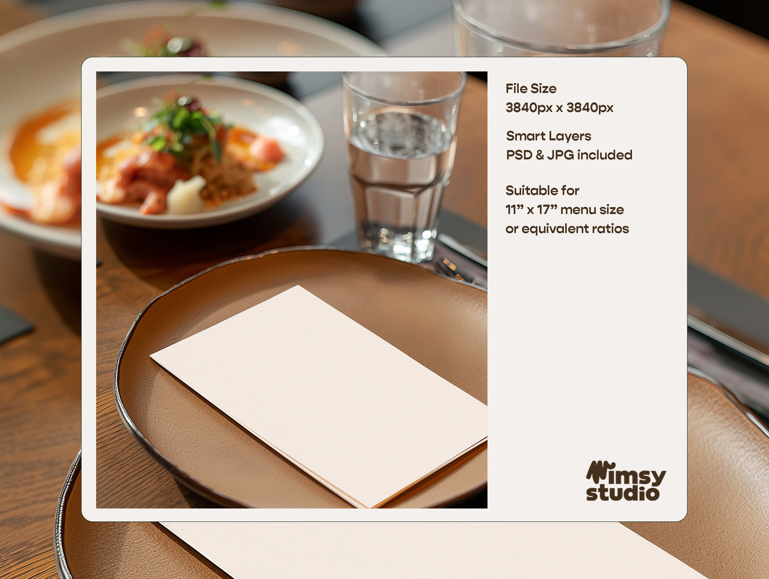 Restaurant Menu Mockup PSD Poster Mockup, Restaurant Poster, Menu ...