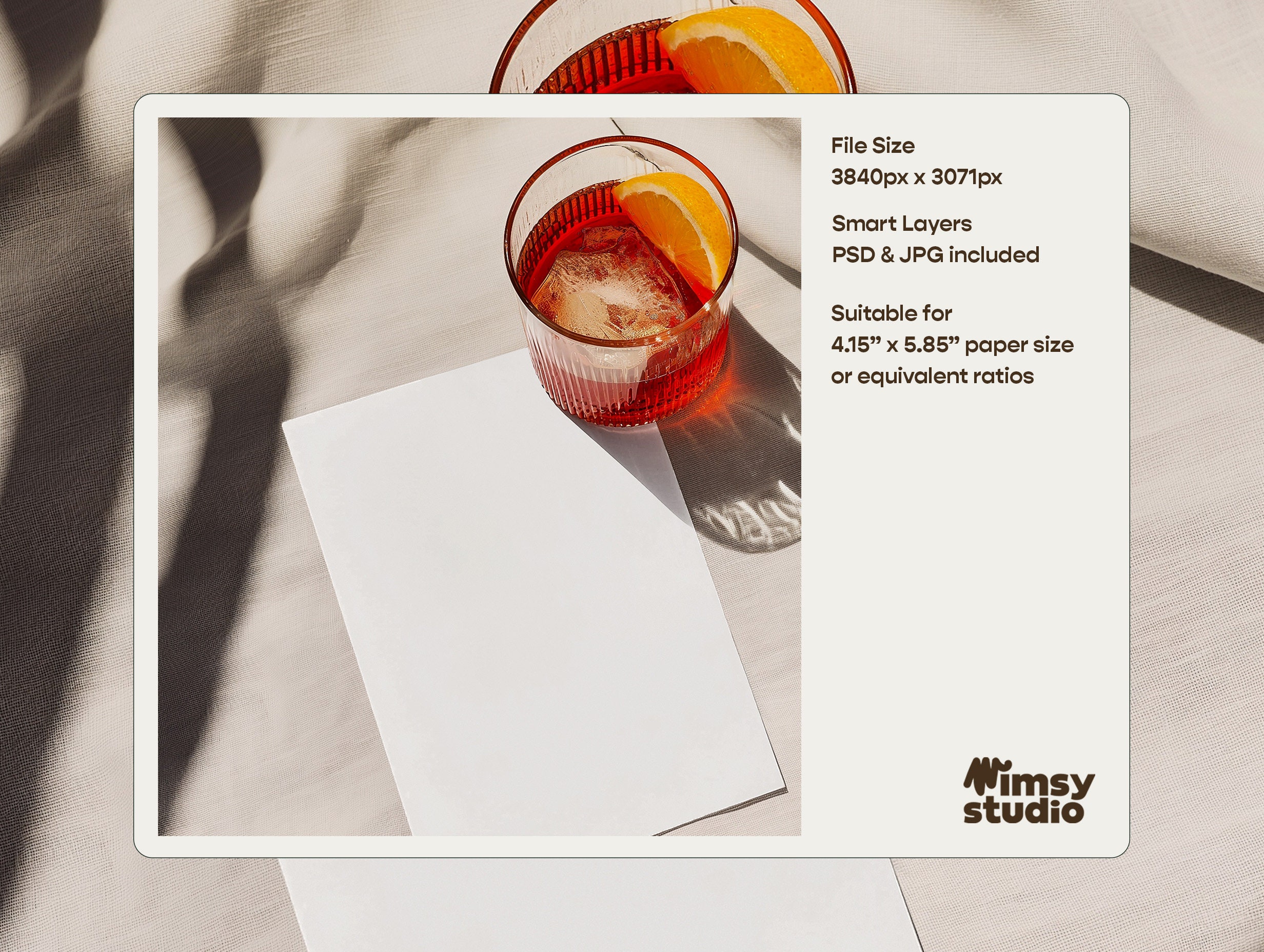 Modern Cocktail Menu Card Mockup Editable PSD Template for Bars Menu ...