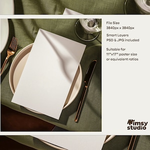 Restaurant Menu Mockup: Professional Template for Digital Branding ...