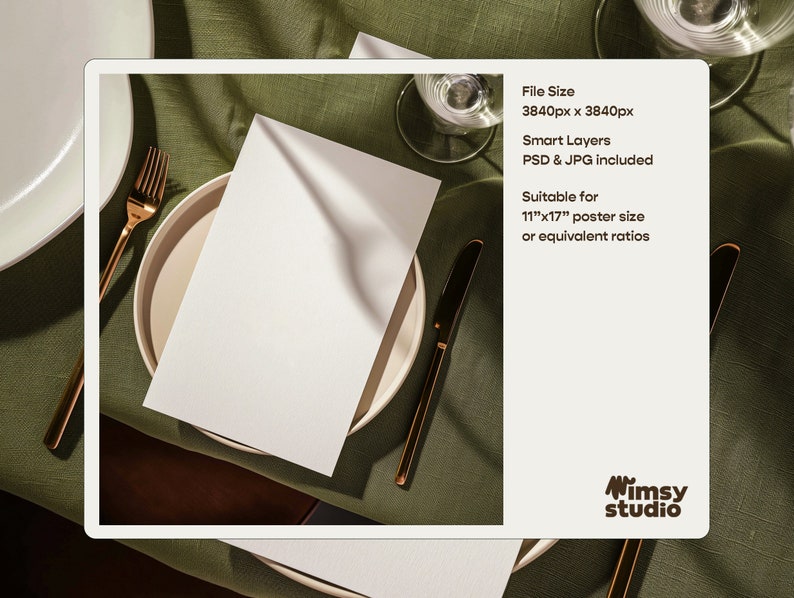 Restaurant Menu Mockup: Professional Template for Digital Branding ...