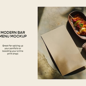 PSD Menu Design Mockup: Stunning Template for Digital Branding, Menu ...