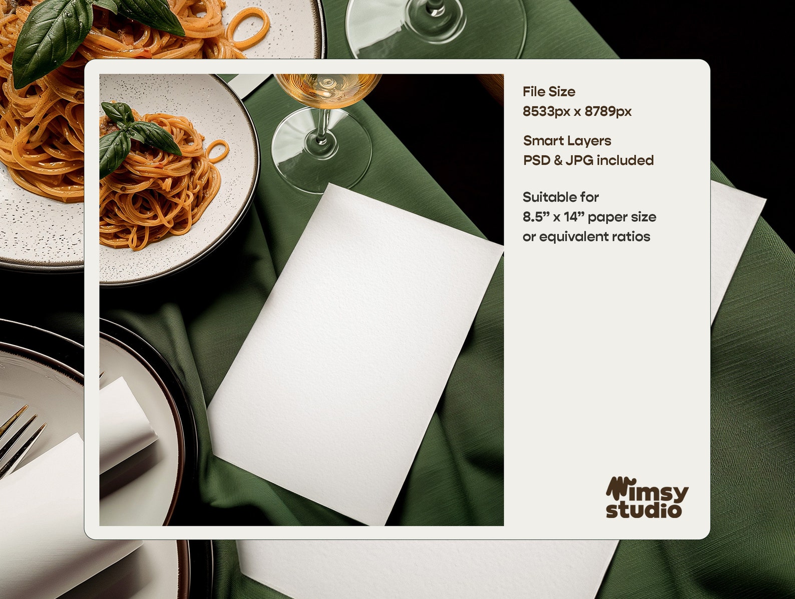 Professional Restaurant Menu Mockup - Editable PSD Template Ideal for ...