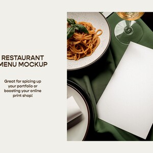 Professional Restaurant Menu Mockup - Editable PSD Template Ideal for ...