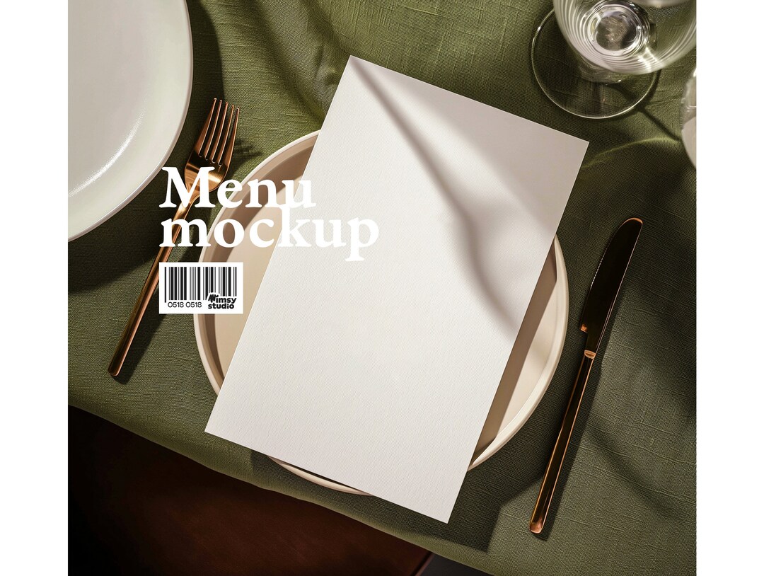 PSD Restaurant Menu Mockup: Professional Template for Digital Branding ...