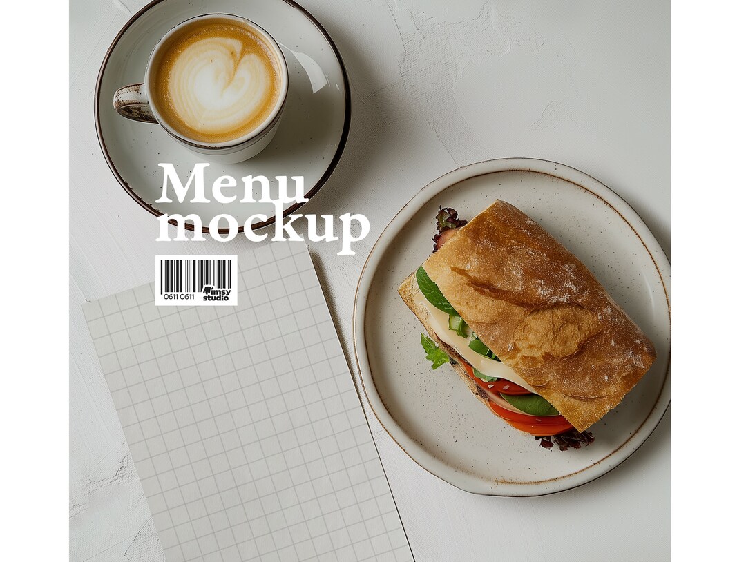 Café Menu Mockup High-resolution Café Menu Mockup Template, Modern Café ...