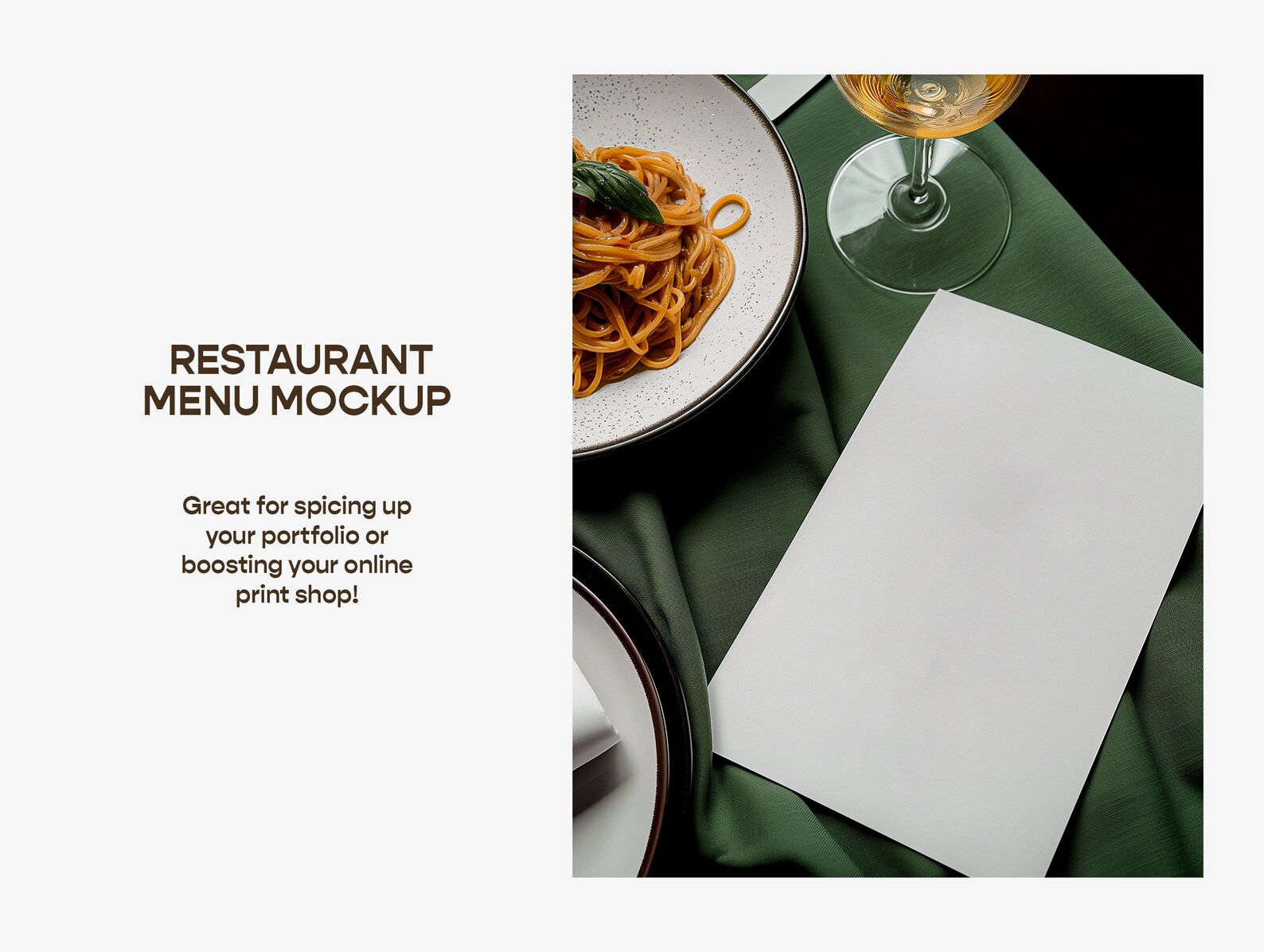 Restaurant Menu Mockup Professional Menu Mockup for Restaurants ...