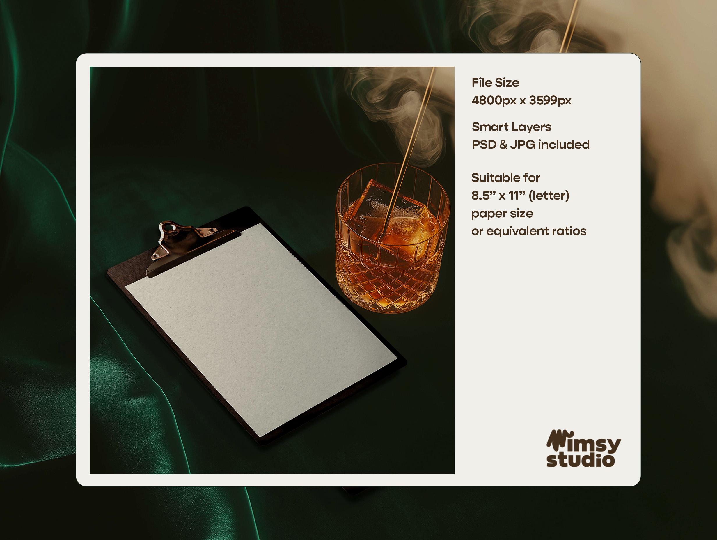 Whiskey Lounge Menu Mockup: Social Media Template (PSD) - Etsy