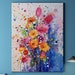 Splattered Paint Flowers Art Print | Abstract Watercolor Botanical Wall ...