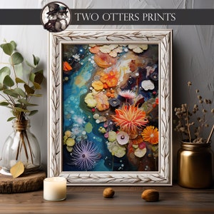 Vibrant Underwater Art Print for Captivating Home Decor | Intricate ...