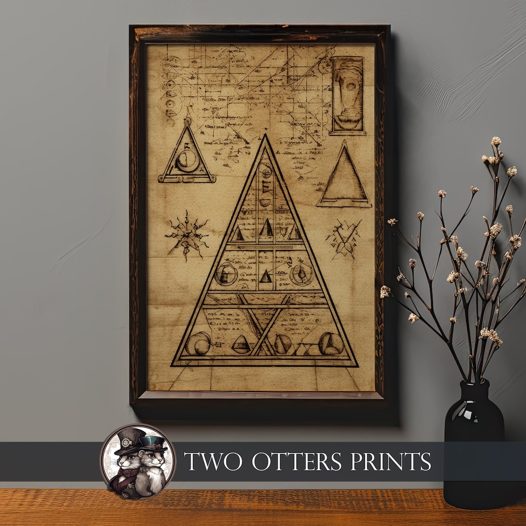 Ancient Code Art Print | Secrets and Mysteries | Illuminati Style - Etsy