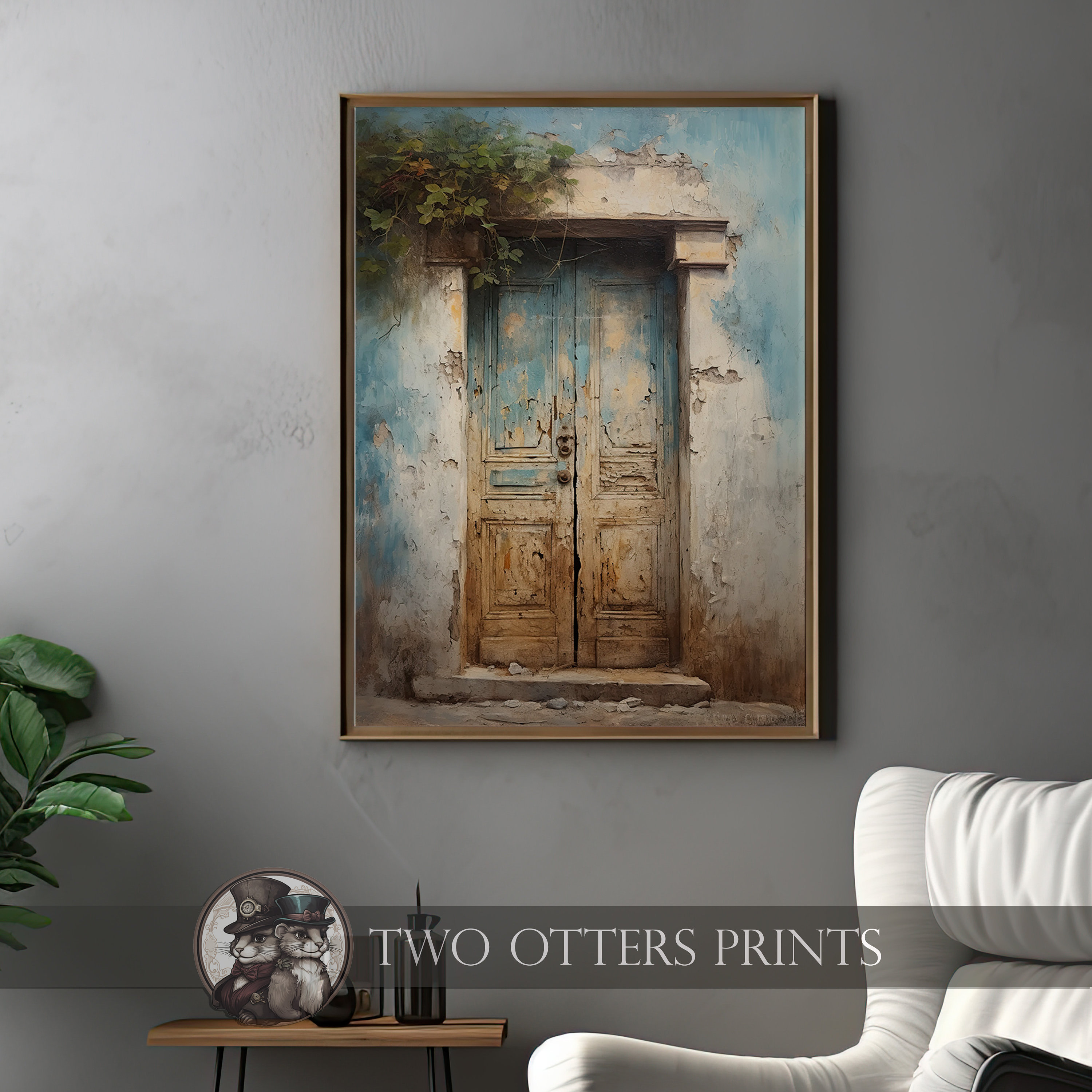 Rustic Door Art Print - Nostalgia and Charming Home Decor | Abandoned ...