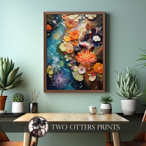 Vibrant Underwater Art Print for Captivating Home Decor | Intricate ...