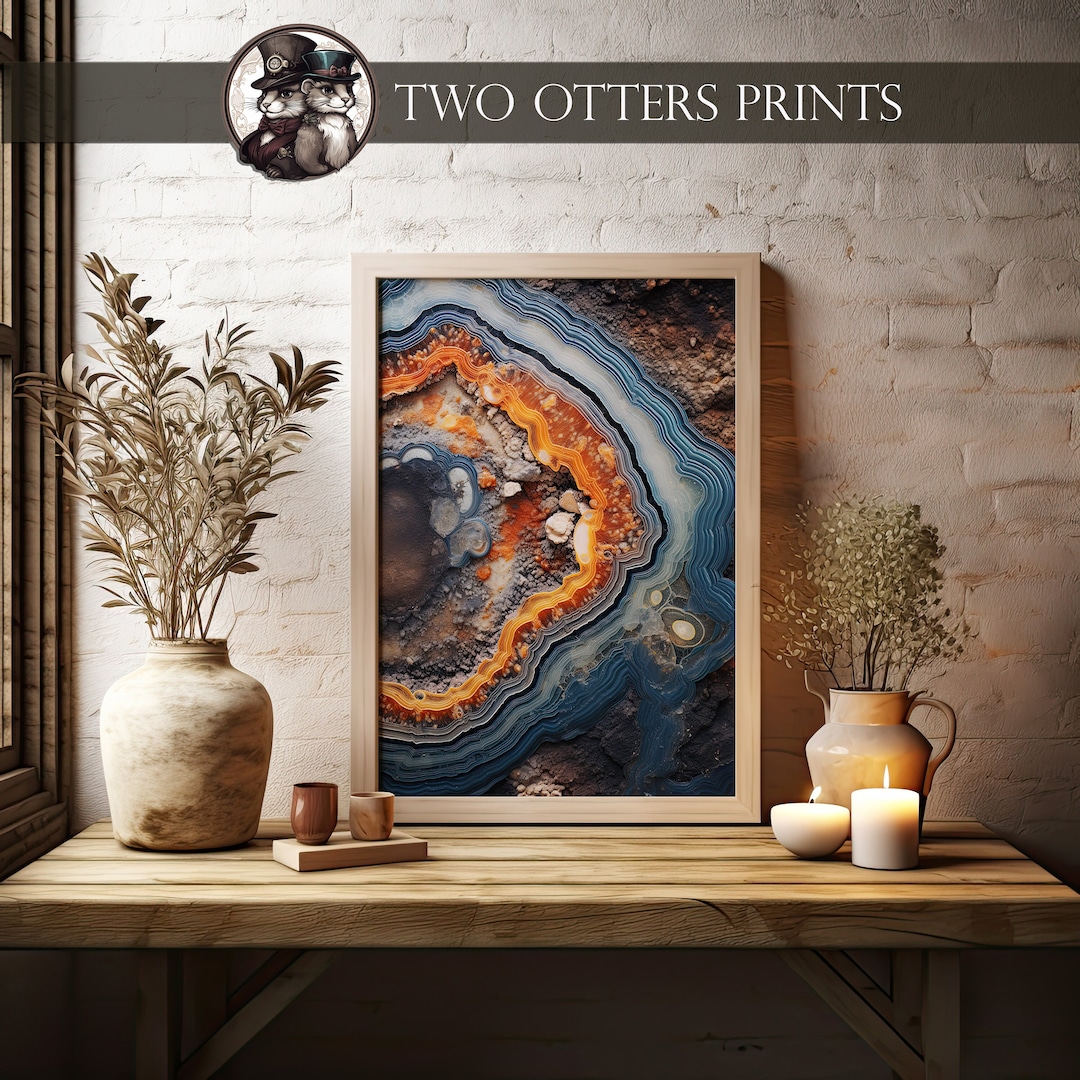 Abstract Rock Formation Art Print - Captivating Colors, Intricate ...