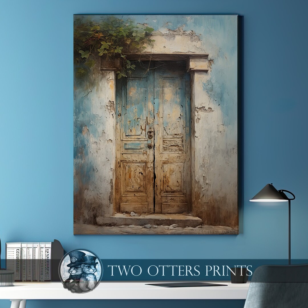 Rustic Door Art Print - Nostalgia and Charming Home Decor | Abandoned ...