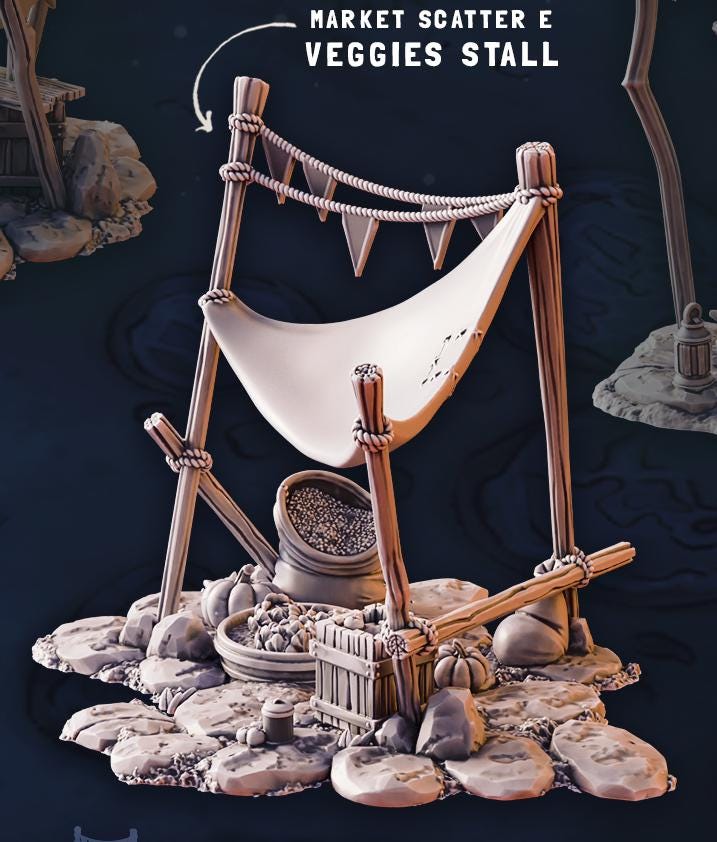 Medieval Market Scatter by Cast N Play's Terrain Essentials - Seven ...