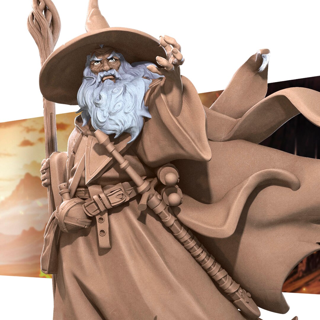 Human Wizard - Lotr Inspired Mage - 2 Variations - Etsy