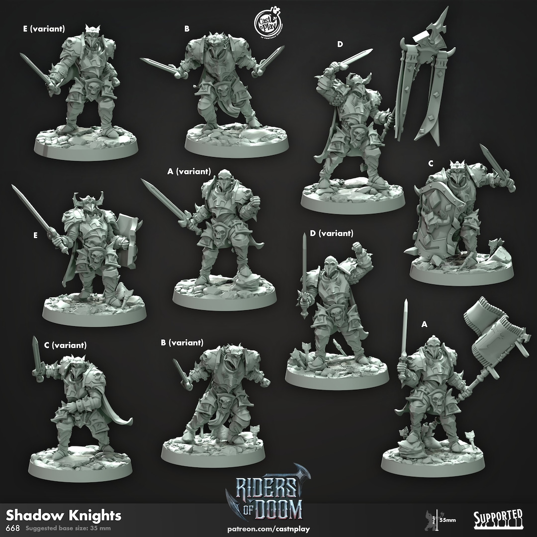Shadow Knights - Hell Knights - Chaos Warrior Proxy - 10 Variations - Etsy