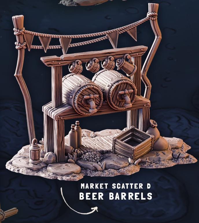 Medieval Market Scatter by Cast N Play's Terrain Essentials - Seven ...