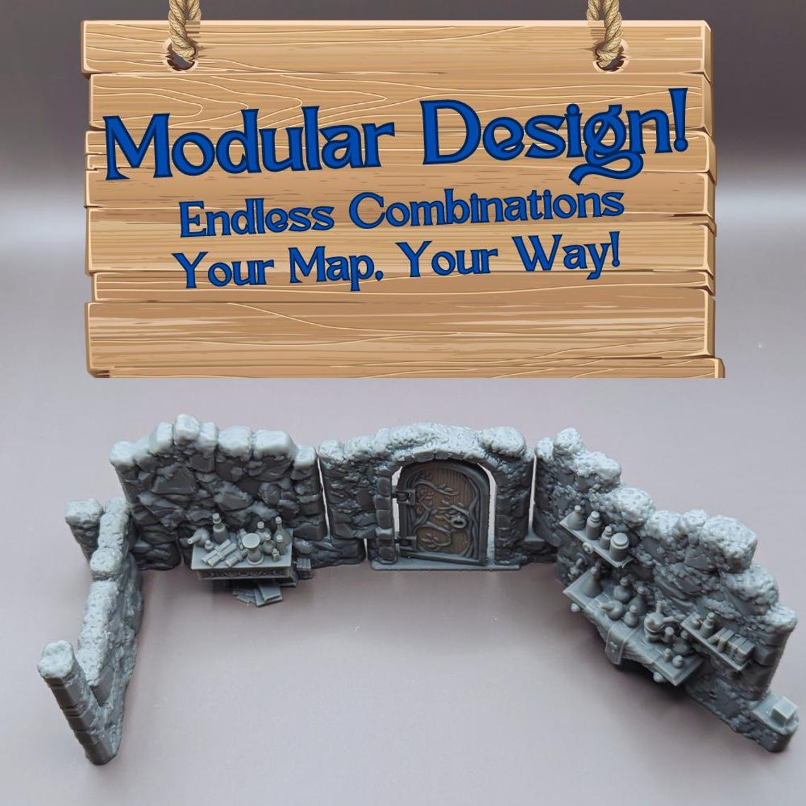 Modular Castle Interior Walls by Cast and Play's Terrain Essentials ...