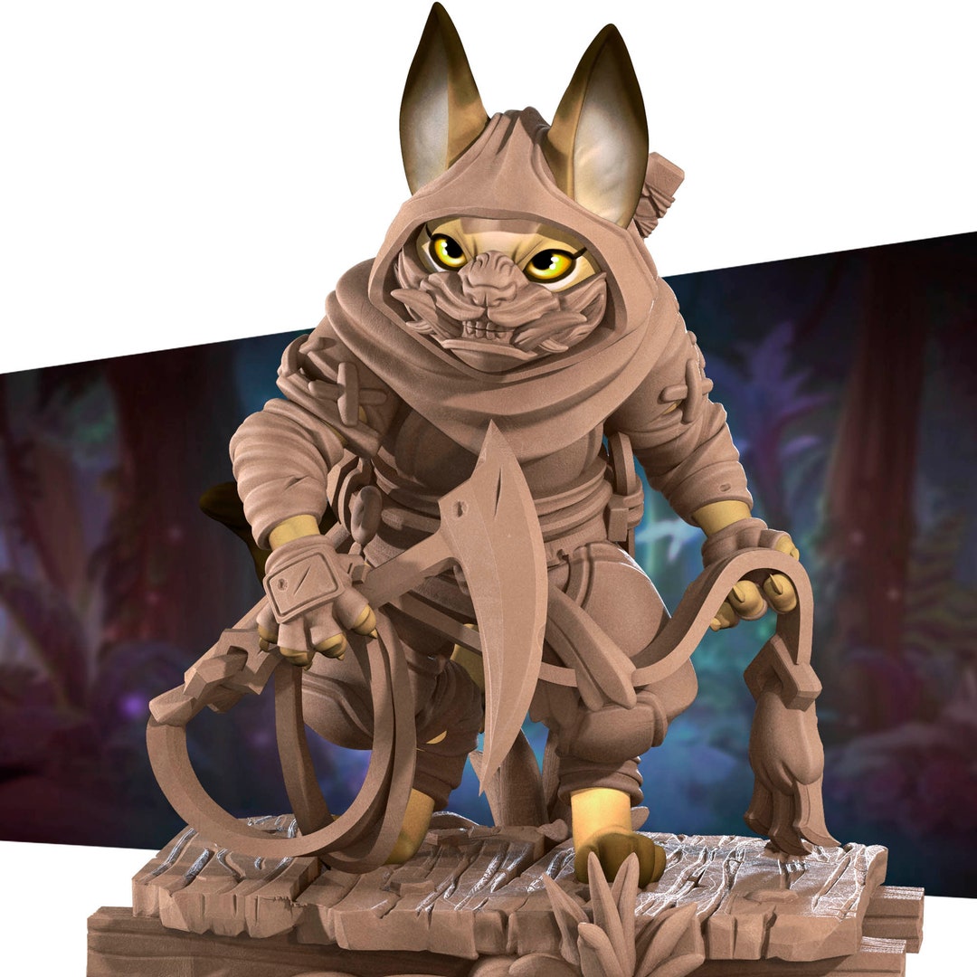 Catfolk Ninja by Bite the Bullet 2 Variations - Etsy