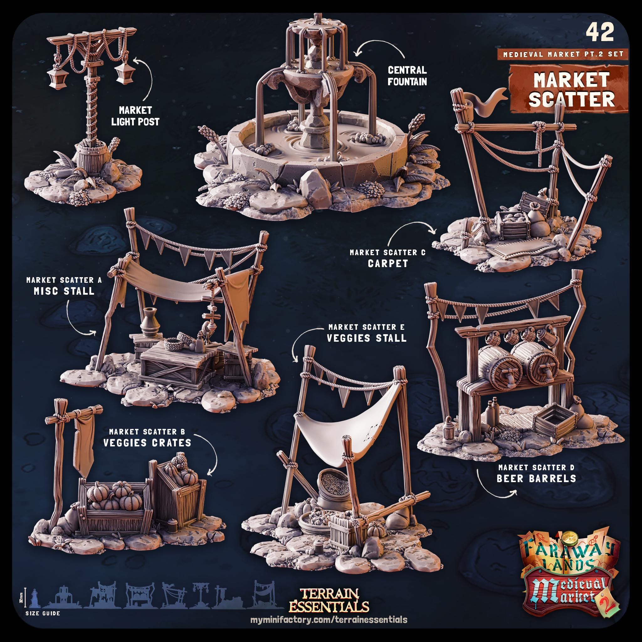 Medieval Market Scatter by Cast N Play's Terrain Essentials - Seven ...