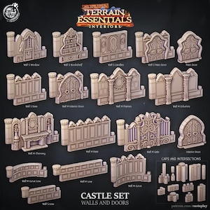 Modular Castle Interior Walls by Cast and Play's Terrain Essentials ...