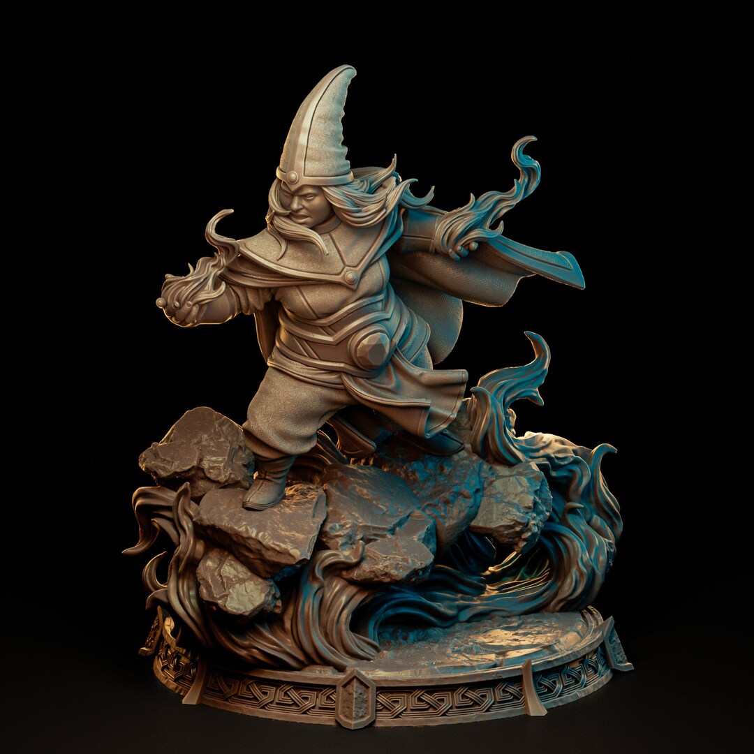 Elemental Conjurer - Dwarven Female Wizard - Etsy