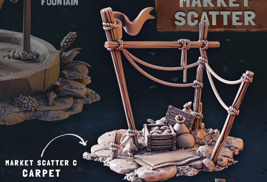 Medieval Market Scatter by Cast N Play's Terrain Essentials - Seven ...