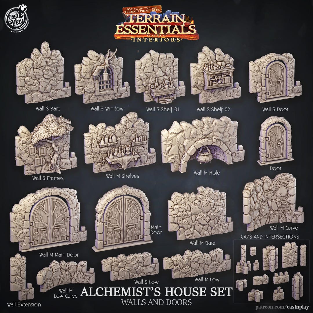 Modular Alchemist House Walls by Cast N Play's Terrain Essentials ...