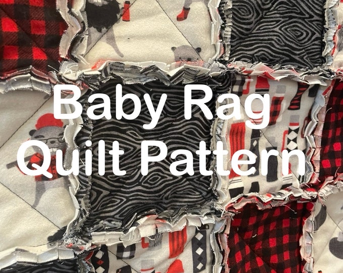 10 Rag Quilt Patterns PDF Book | Baby Quilt Patterns | Beginner Sewing ...