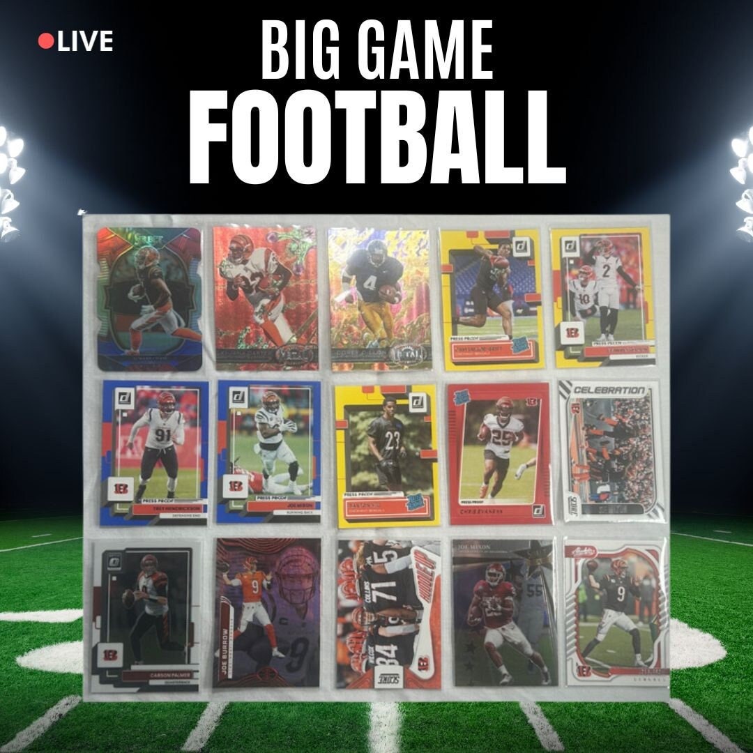 Cincinnati Bengals Collectible Football Trading Card Set, SP Cards ...