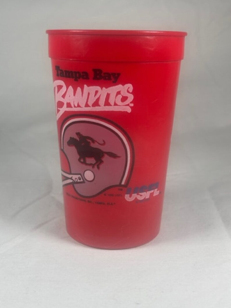 Vintage Tampa Bay Bandits Plastic Cup 1982, Classic Sports Memorabilia ...