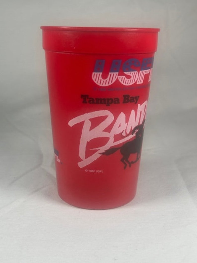 Vintage Tampa Bay Bandits Plastic Cup 1982, Classic Sports Memorabilia ...