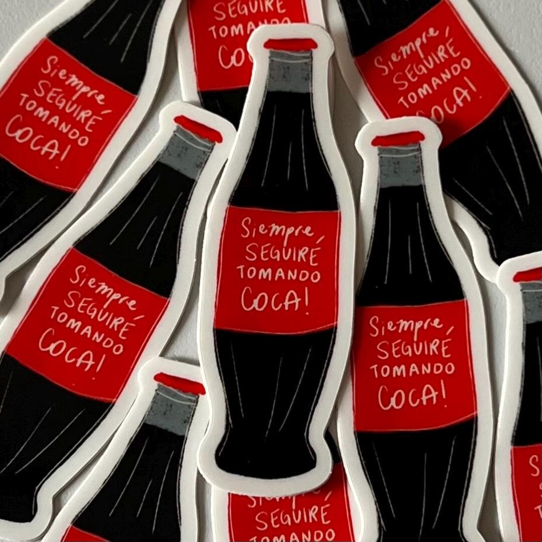 Coca Cola | Coke Bottle Vinyl Sticker - Etsy