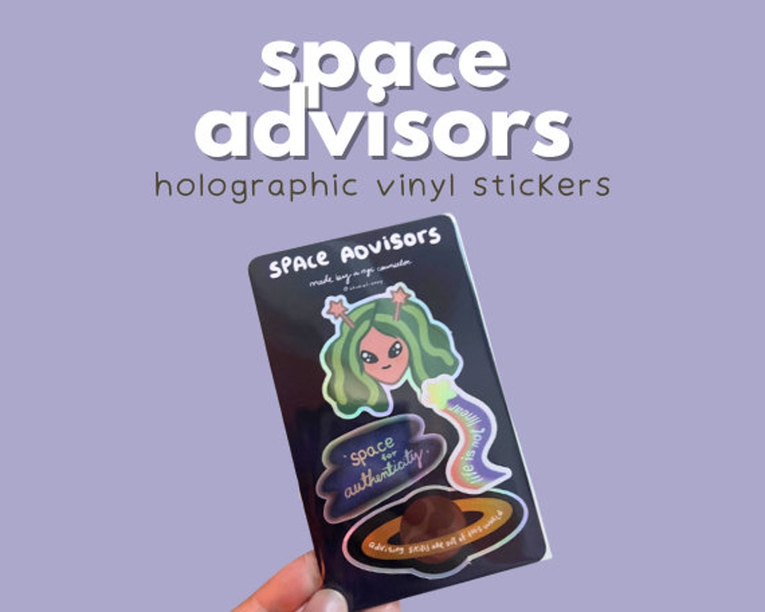 Holographic Vinyl Stickers for Counselors Educators Advisors - Etsy