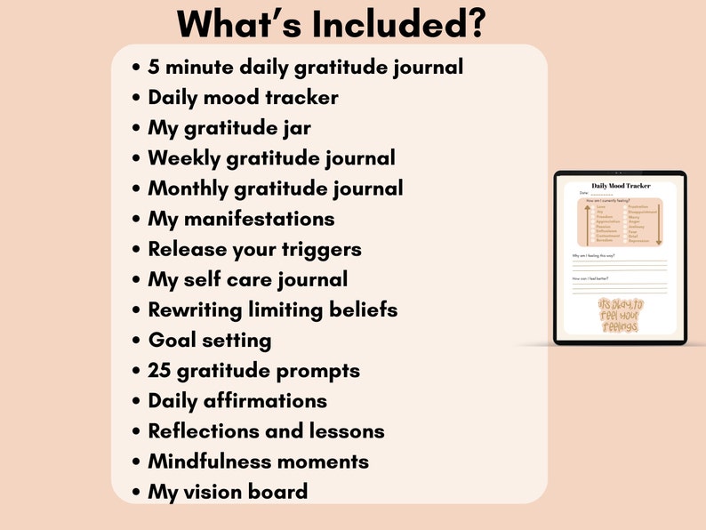 Gratitude Journal Printable Bundle! to Become Your Higher Self - Etsy