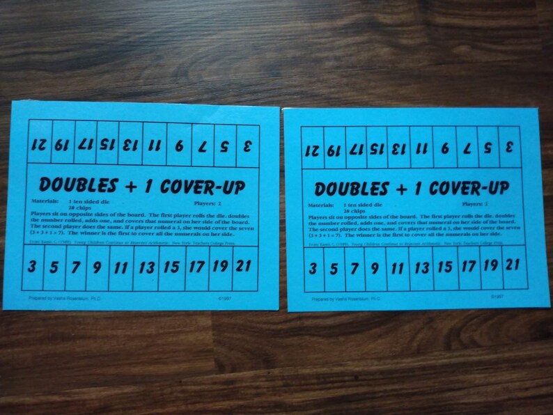 Doubles Math Games - Etsy