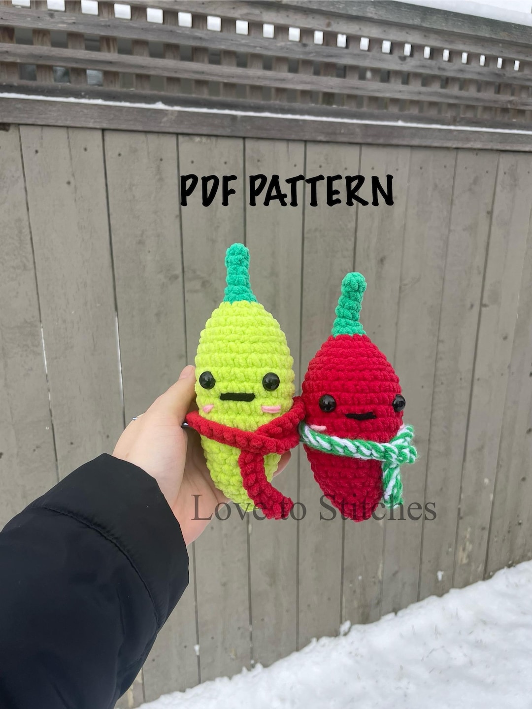 MINI Chilly Pepper Crochet Pattern, Crochet Pattern, Pepper Crochet ...