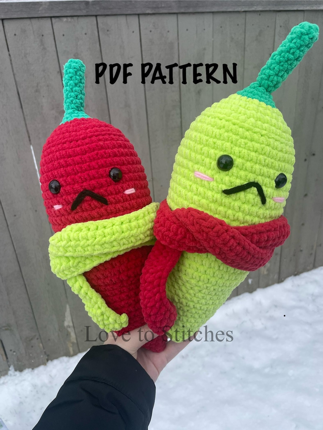 Chilly Pepper Crochet Pattern, Crochet Pattern, Pepper Crochet Pattern ...