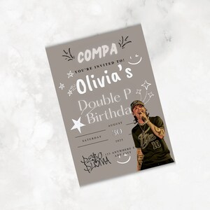 Digital Peso Pluma Birthday Theme Invitation, Instant Download! - Etsy