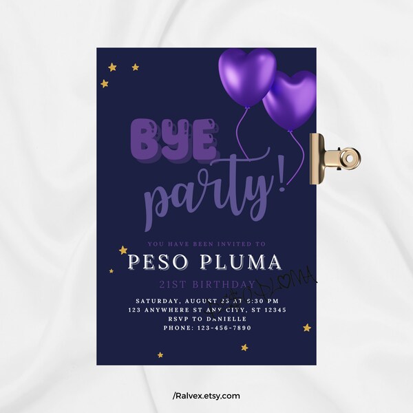 Peso Pluma Theme Party - Etsy