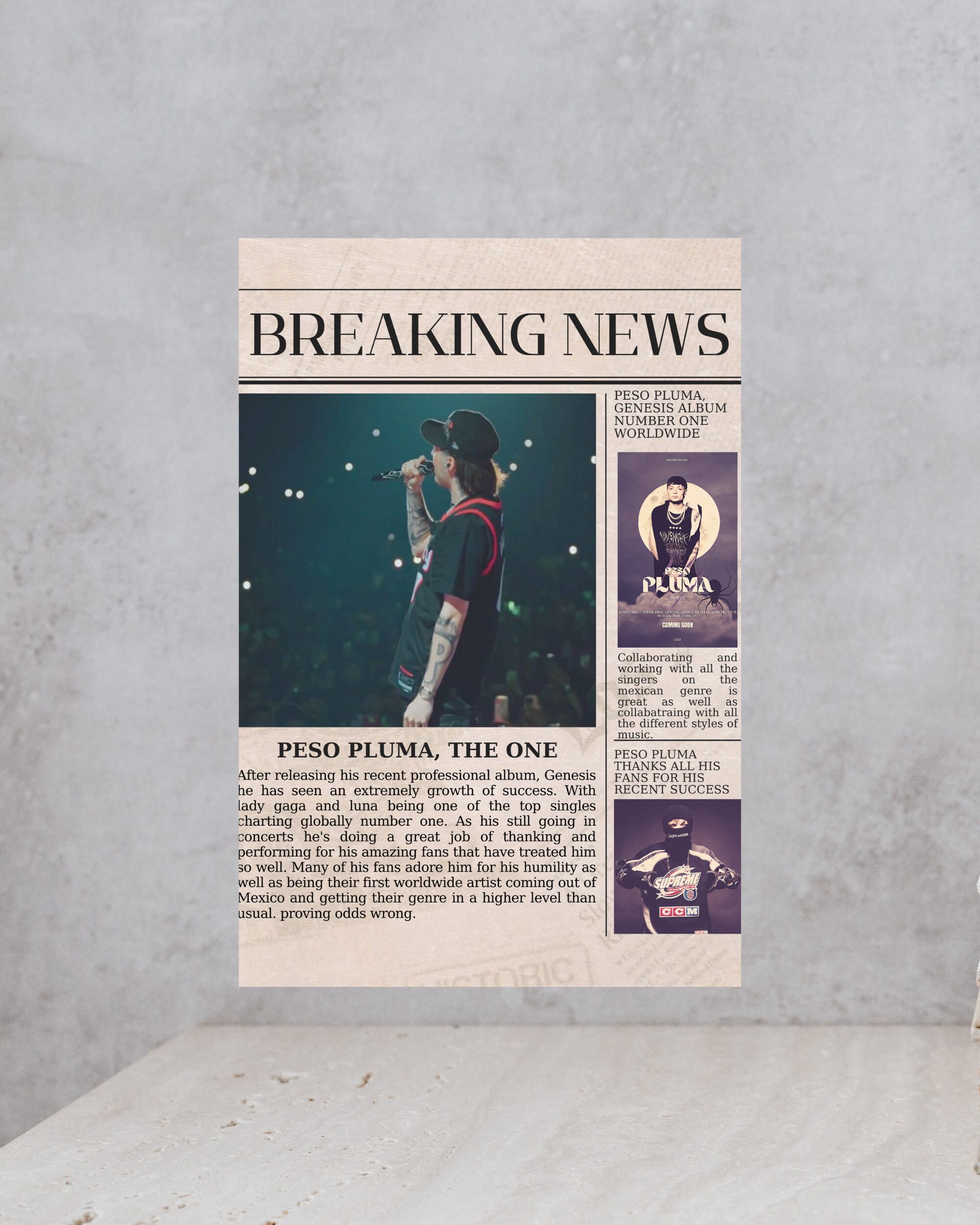 Poster Peso Pluma México Merch vendido por Sarran Mu | SKU 4249584 ...