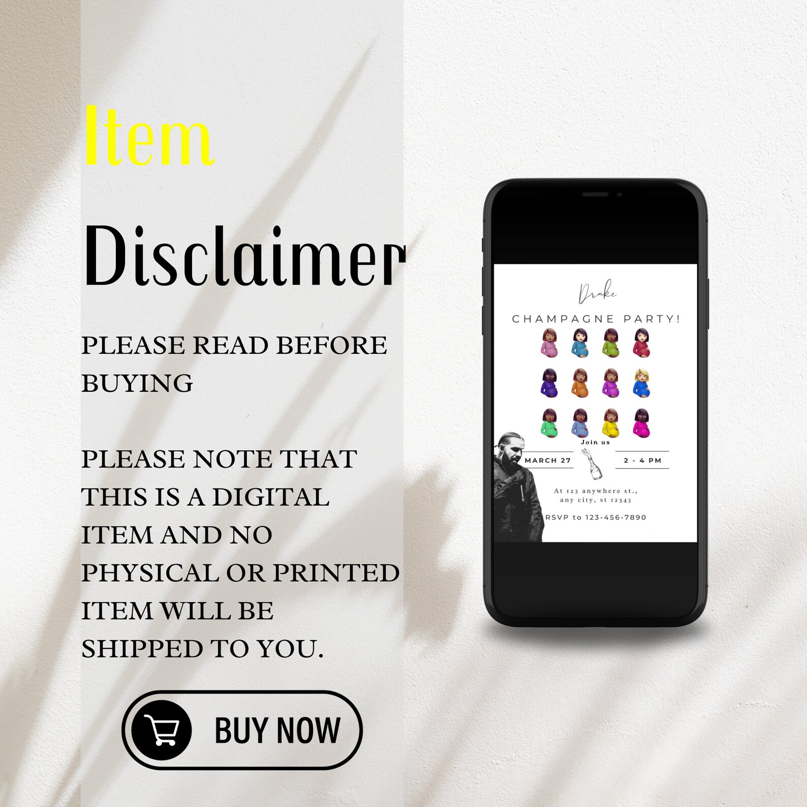 Digital Drake Invitation, Instant Download! - Etsy