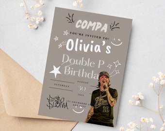 Modèle d'invitation d'anniversaire Peso Pluma personnalisable | Thème ...