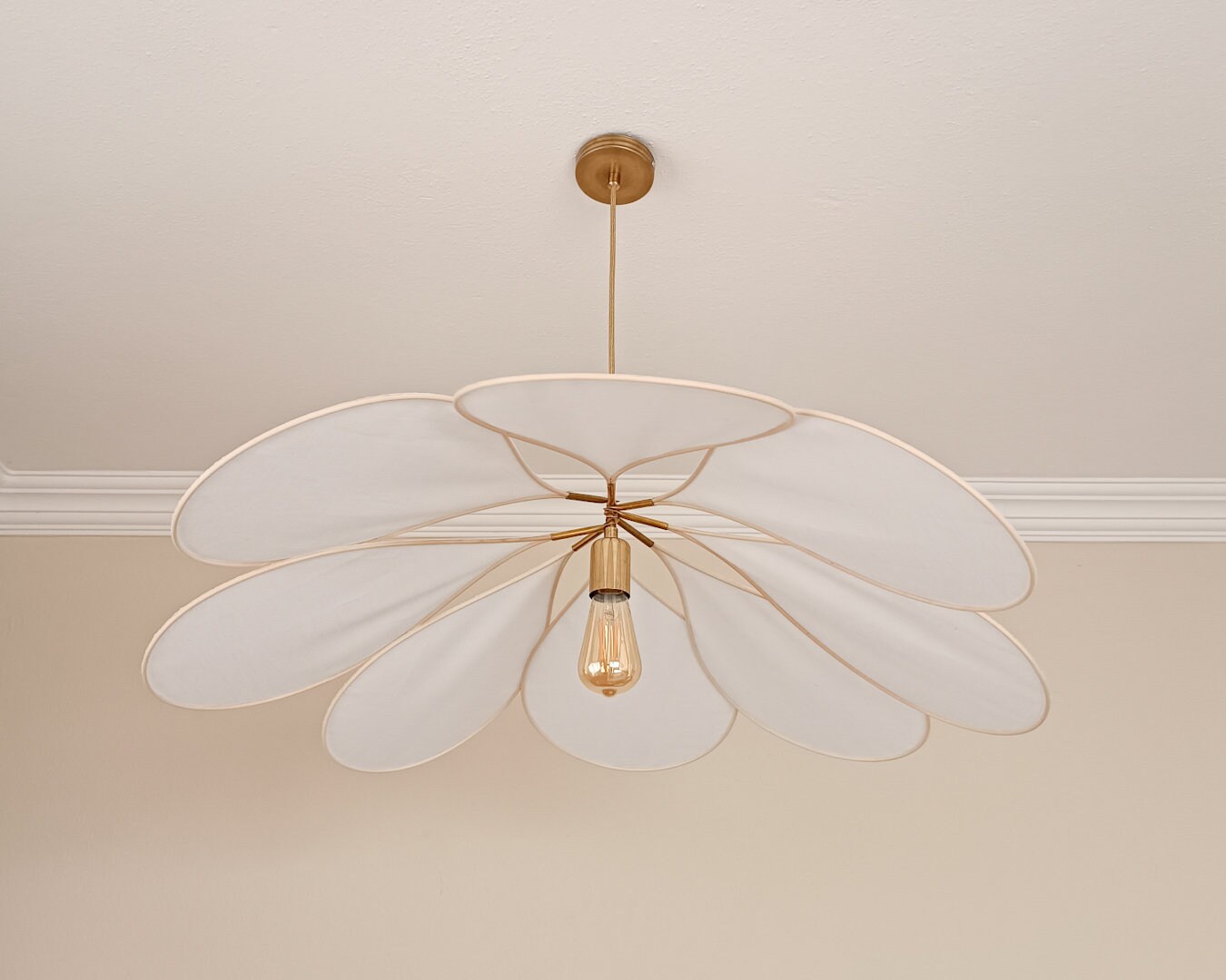 Petal Lamp, Interior Design Illumination, Boho Home Decor, Rattan ...